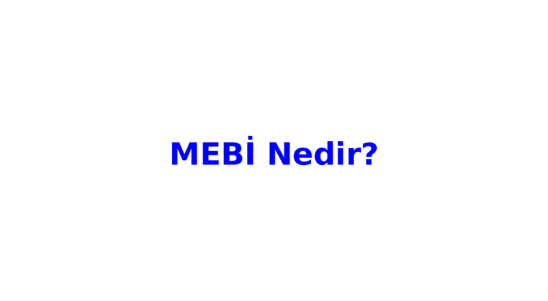 Mebi Nedir? Detaylı Rehber - YAZILI TEST